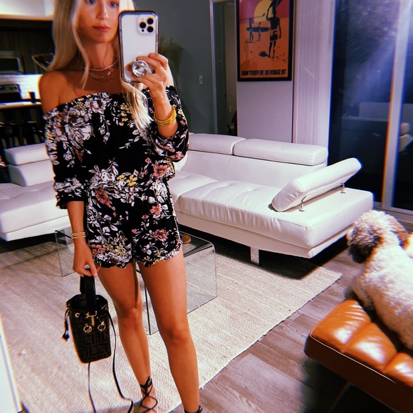 Auguste The Label | Pants & Jumpsuits | Night Bloom Gypsy Romper ...